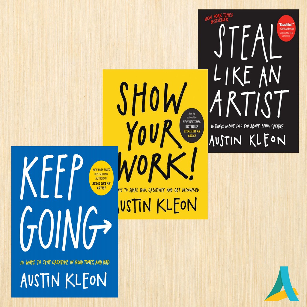 Jual (English) Austin Kleon Book Series collection (Keep Going, Show ...