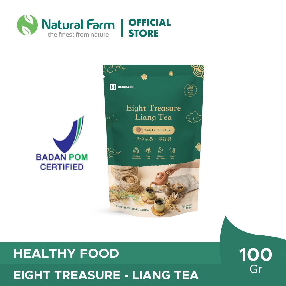 Jual Herbaleo Eight Treasure Liang Tea with Luo Han Guo | Shopee Indonesia