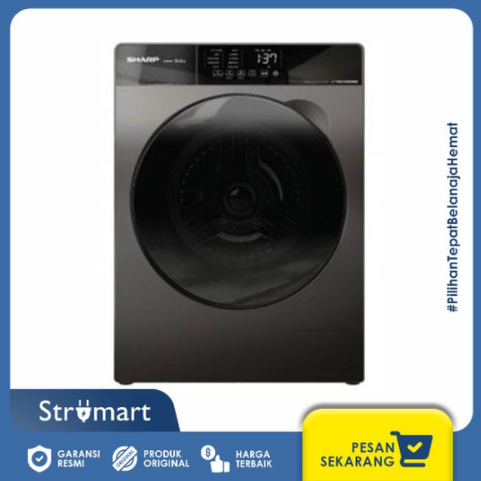 Jual MESIN CUCI SHARP FRONT LOADING SHARP ES-FL1212SX - 12.5KG | Shopee ...