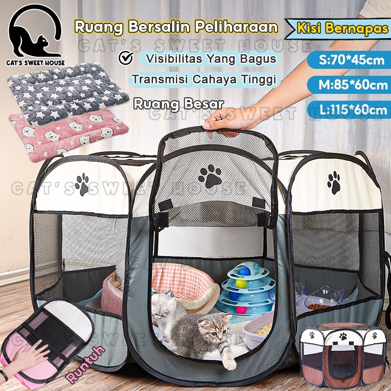 Jual Tenda Lipat Kucing Besar Rumah Kucing Kandang Kucing Fortable ...