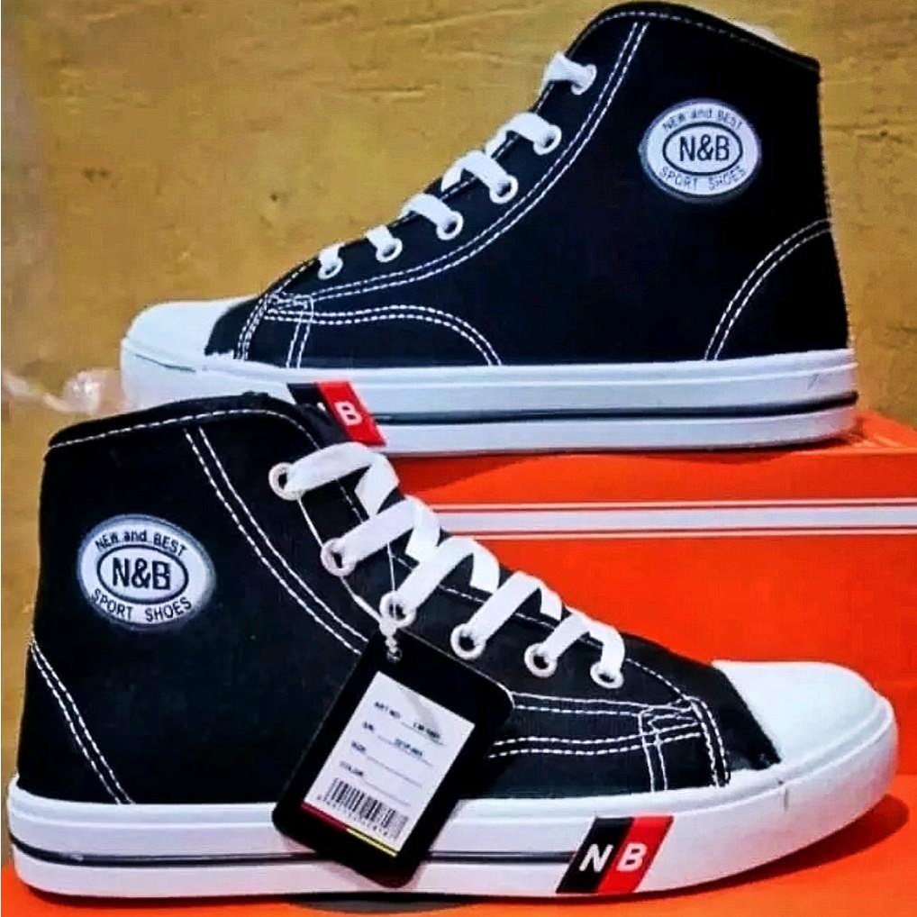 Jual Sepatu sekolah Tali N&B TANPA DUS hitam putih Sz 32-40 termurah sd ...