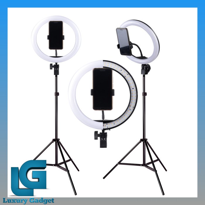 Jual RING LIGHT BESAR 10INCH LAMPU LED MURAH TRIPOD 2M TIKTOK LIVE ...