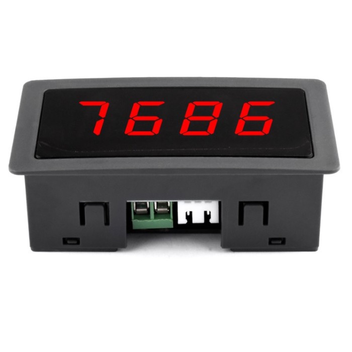 Jual Red LED RPM Meter 4 Digital Tachometer + NPN Hall Proximity Sensor ...