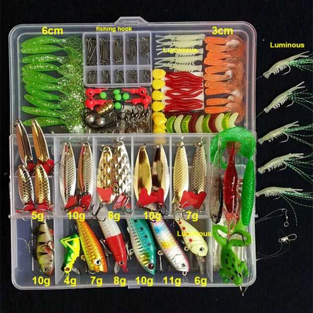 Jual Umpan Pancing Ikan Set Fishing Bait Kit 178pcs Umpan Casting BEST ...