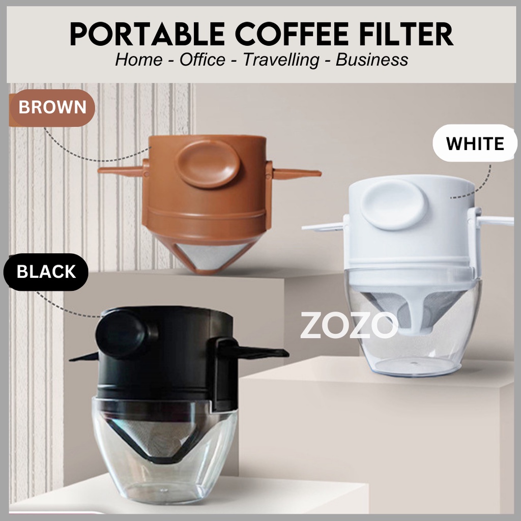 Jual ZOZO Penyaring Kopi Portable Filter Saringan Coffee Dripper Cone ...
