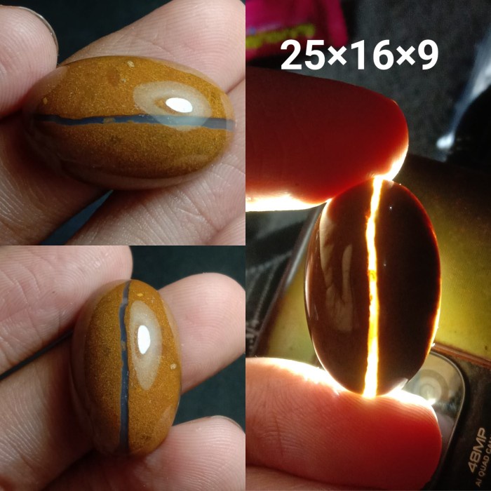 Jual Natural Batu Akik Ikat Kendit Garis Jasper Tembus Motif Gambar ...