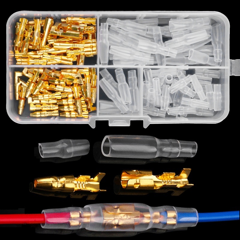 Jual Konektor Terminal Listrik Male & Female 3.5mm Bahan Skun Kabel ...