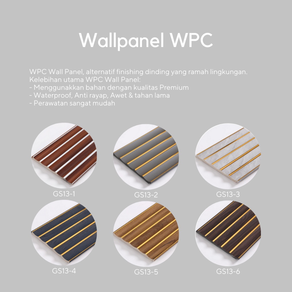 Jual [GS13] WALL PANEL WPC MURAH MOTIF ELEGAN ANTI RAYAP ANTI AIR ...