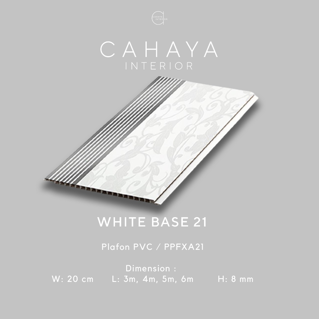 Jual (PPFXA21) PLAFON PVC ELEGAN PUTIH MOTIF 8mm | Shopee Indonesia