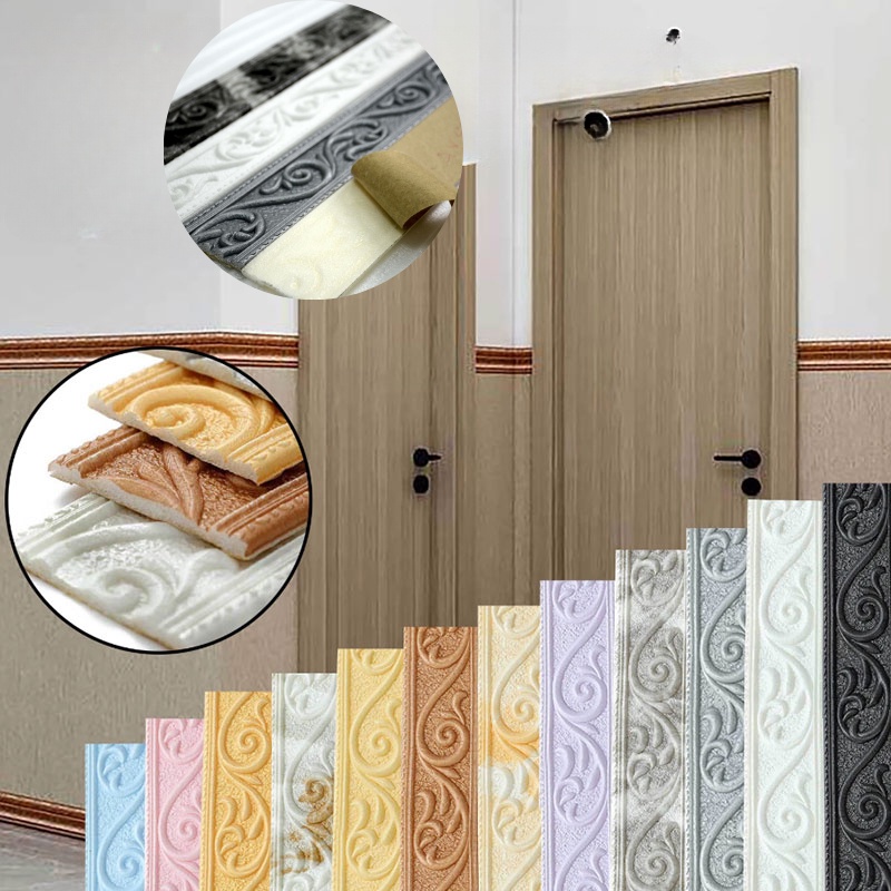 Jual HL0601 Wallpaper List Foam Wallborder Foam 3D Wall Border List ...