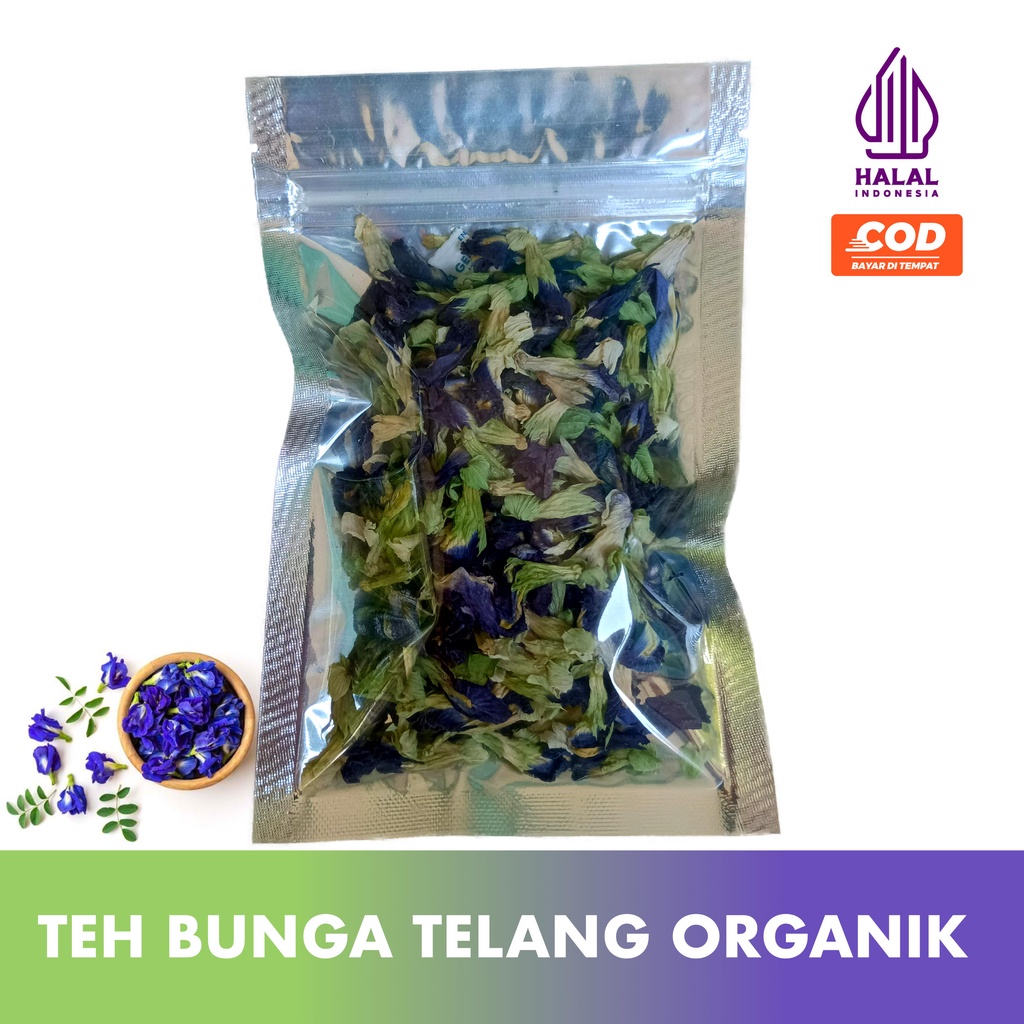 Jual Teh Bunga Telang / Teh Biru / Teh Bunga Telang Kering Bunga telang ...