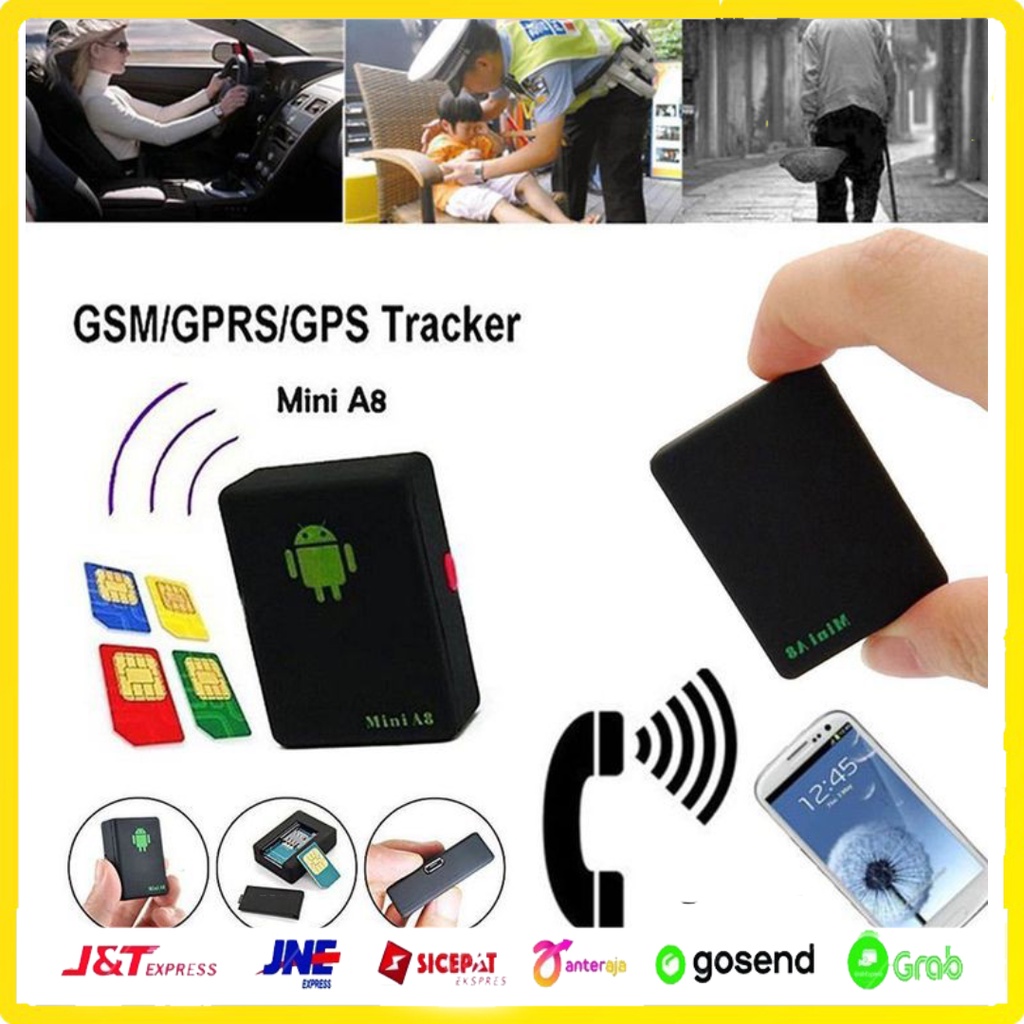Jual Gps Lbs Tracker Mini A8 Gsm Gprs Alat Sadap GPS Mini A8 Anti ...