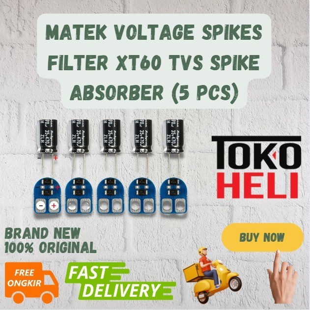 Jual Matek VOLTAGE SPIKES FILTER XT60 TVS Spike Absorber (5 Pcs) | Shopee Indonesia