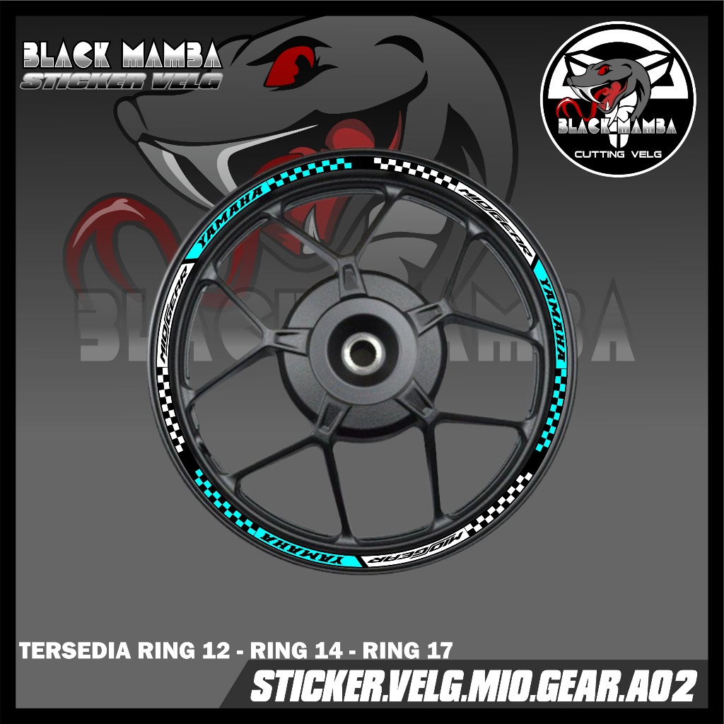 Jual STICKER VELG MIO GEAR- STIKER LIS LIST VARIASI BAN/VELG YAMAHA MIO ...