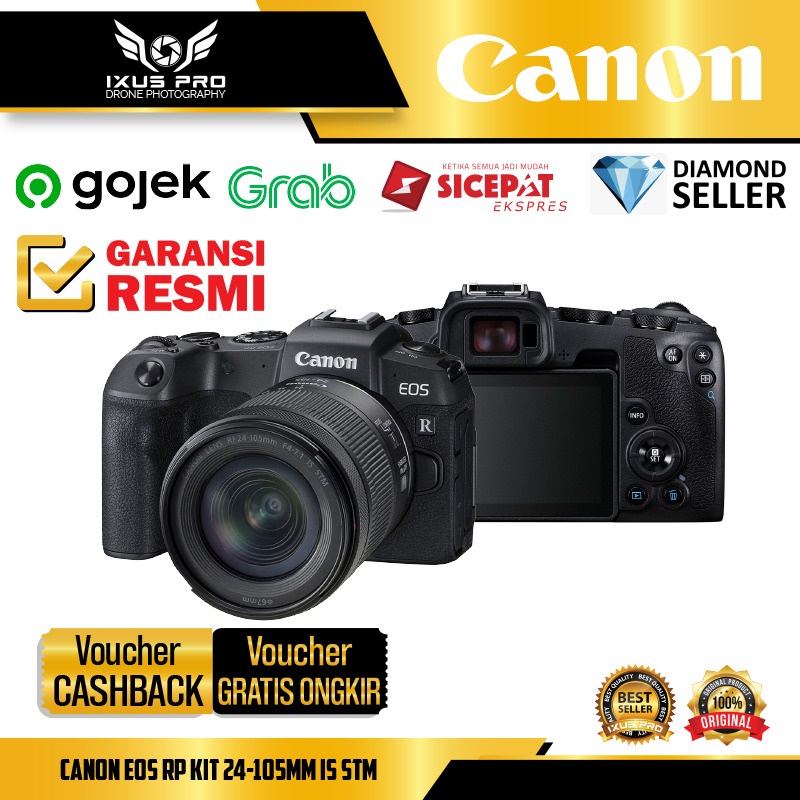 Jual Canon EOS RP kit 24-105mm IS STM Canon RP kit GARANSI RESMI ...