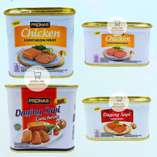 Jual Pronas Luncheon 340gr / 198gr Ayam/Sapi Daging Blok Serbaguna ...