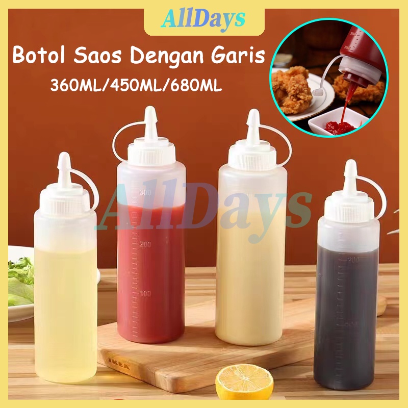 Jual Botol Saus Kecap Botol Sauce Mayonaise Dispenser Saus Plastik ...