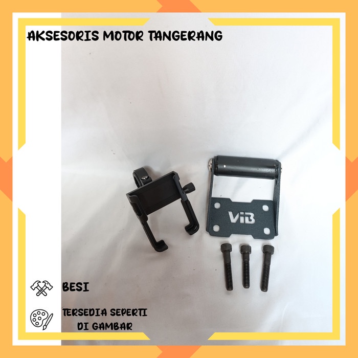 Jual BRACKET DUDUKAN PHONE HOLDER PCX 160 + HOLDER HP GPS ALUMUNIUM PCX ...