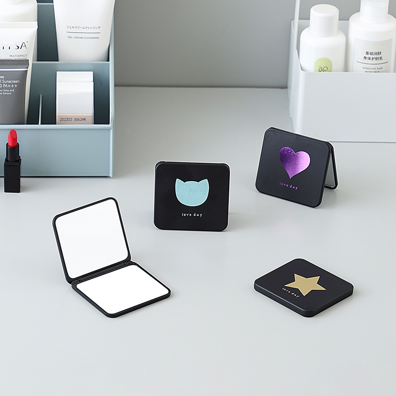 Jual Cermin Mini / Cermin Lipat Mini Model Segiempat 2 Sisi / Cermin ...