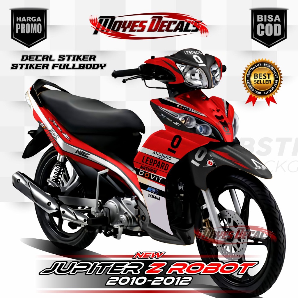 Jual Decal Jupiter Z Robot 2010 Fullbody Leopar Stiker Variasi Jupiter ...