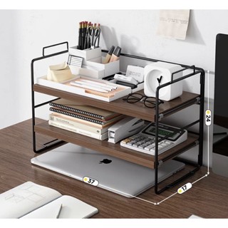 Jual Rak Buku / Laptop Organizer / Rak Kayu Besi Susun Minimalis Kuat ...