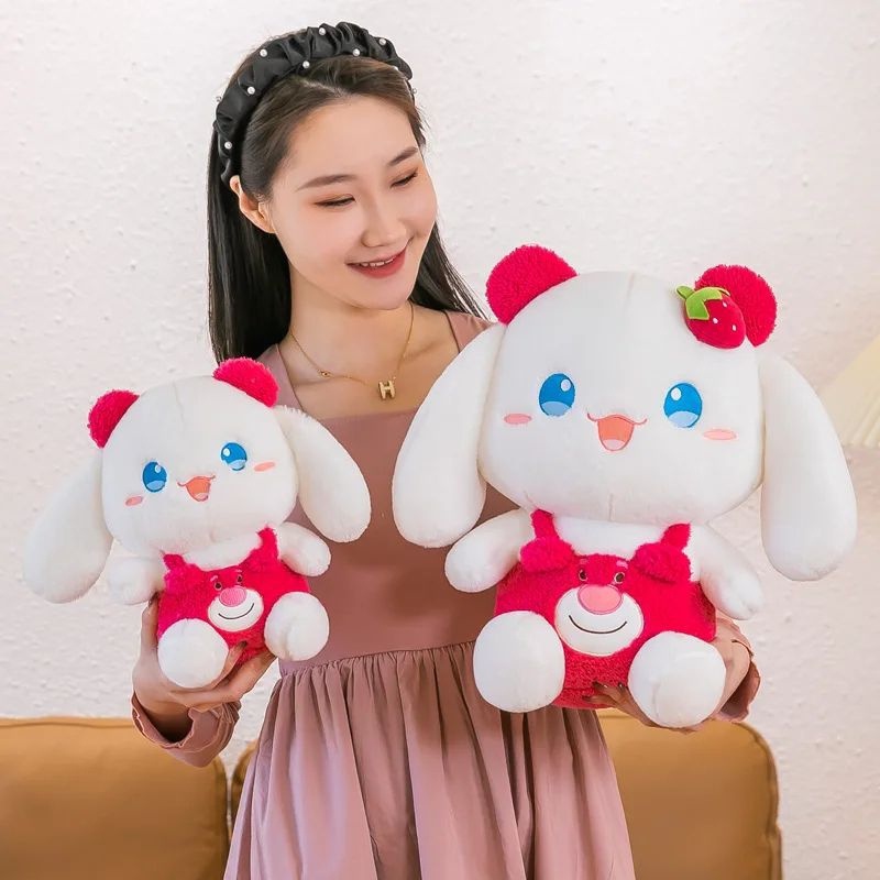 Jual Boneka cinnamoroll strawberry custom lotso ukuran 40cm bahan plush ...