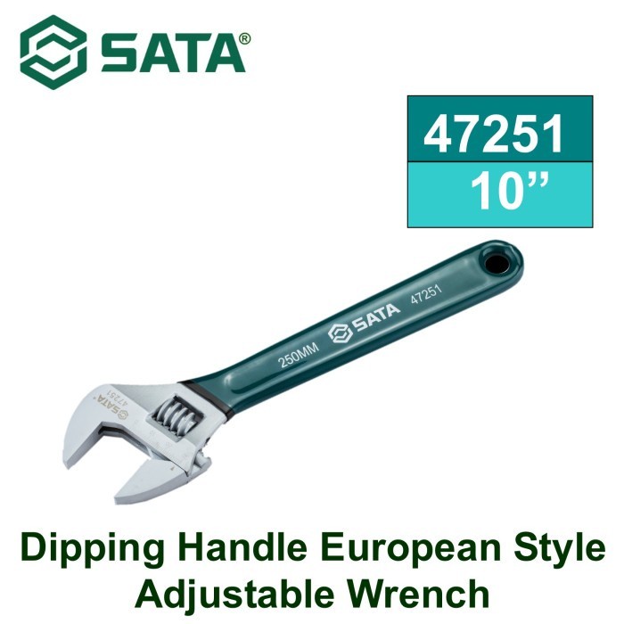Jual SATA 47251 Kunci Inggris Handle Karet 250 mm 10 Inch Dipping ...