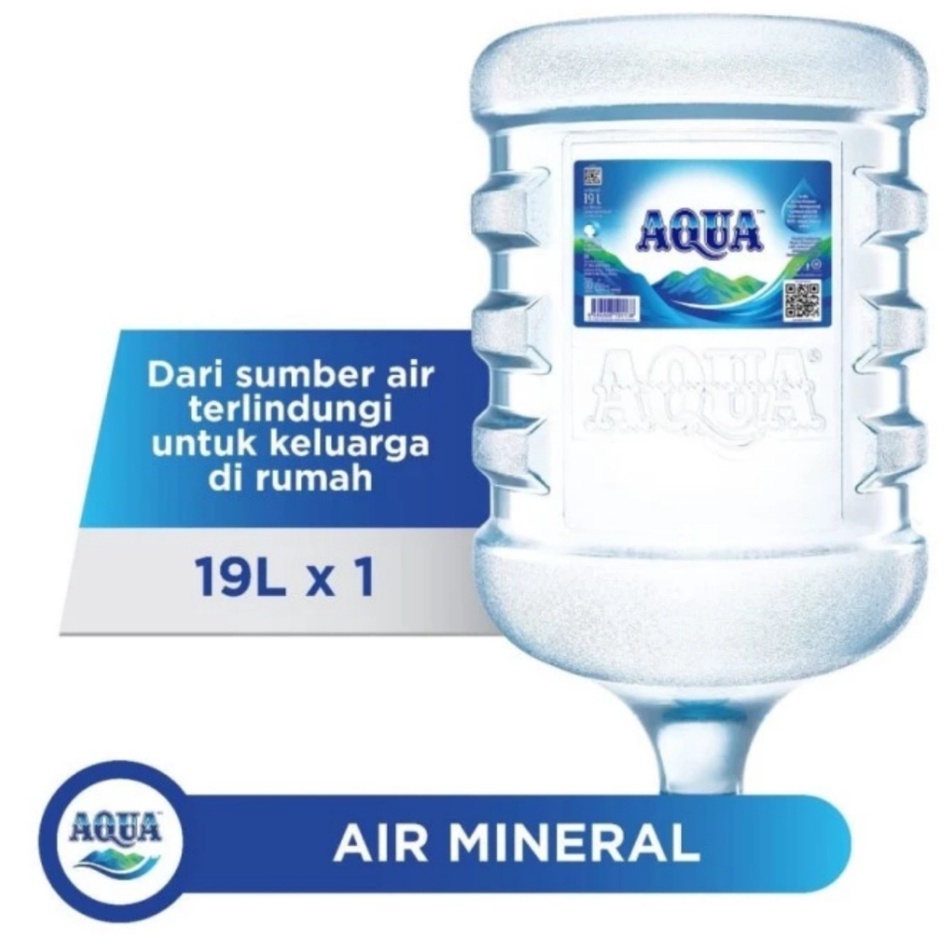 Jual AQUA Galon 19L + isi Air Mineral | Shopee Indonesia