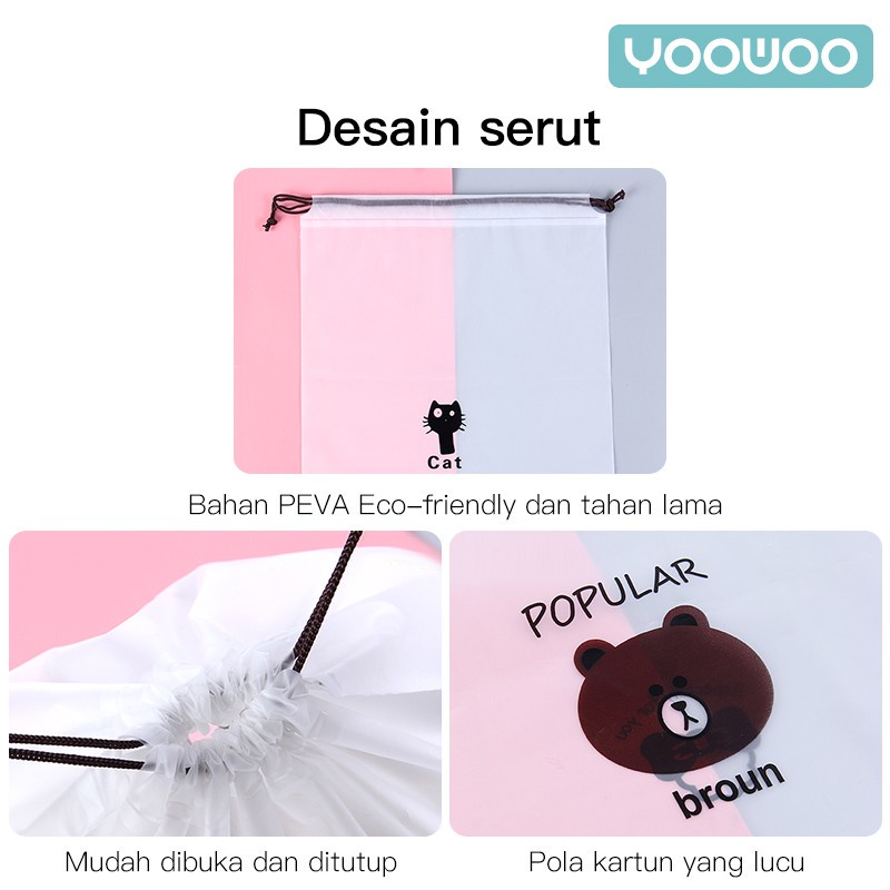 Jual YooWoo Besar Kartun Beruang tas penyimpanan perjalanan tahan air ...
