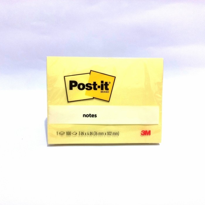 Jual 3M Post-it Sticky Notes 657 3"x4" 100 Lembar - Yellow | Shopee ...