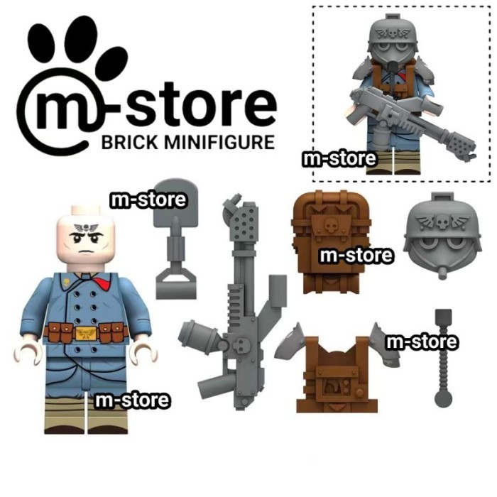 Jual brick wh40k death korps of krieg pyro mini toy figure | Shopee ...