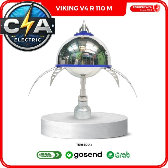 Jual Penangkal Petir VIKING V4 R110 Radius perlindungan maksimum hingga ...