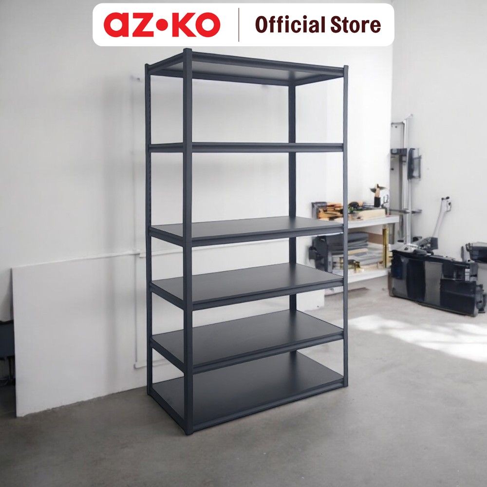 Jual AZKO Krisbow Rak Besi 6 Tingkat - Hitam | Shopee Indonesia