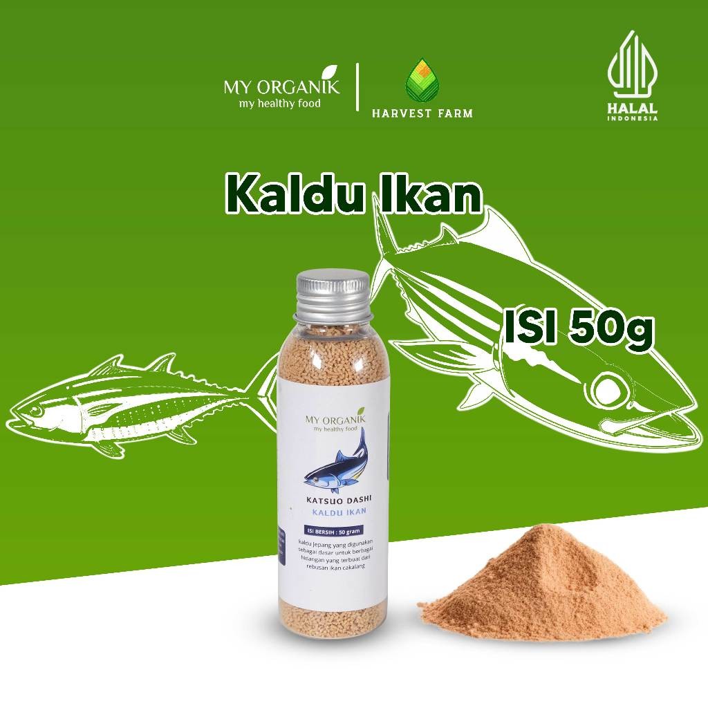 Jual My Organik Kaldu Ikan 50g Bubuk Katsuo Dashi Halal Ramen Udon ...