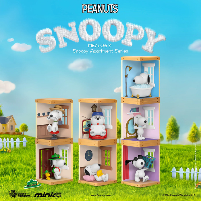 Jual Snoopy Apartment Beast Kingdom MEA-063 Mini Egg Attack Figure ...