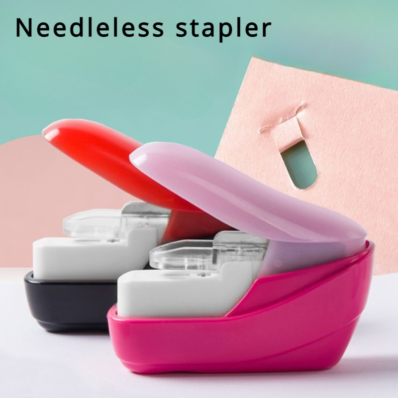 Jual Mini No Nails Easy Effortless Stapler book Stapling Stapler ...