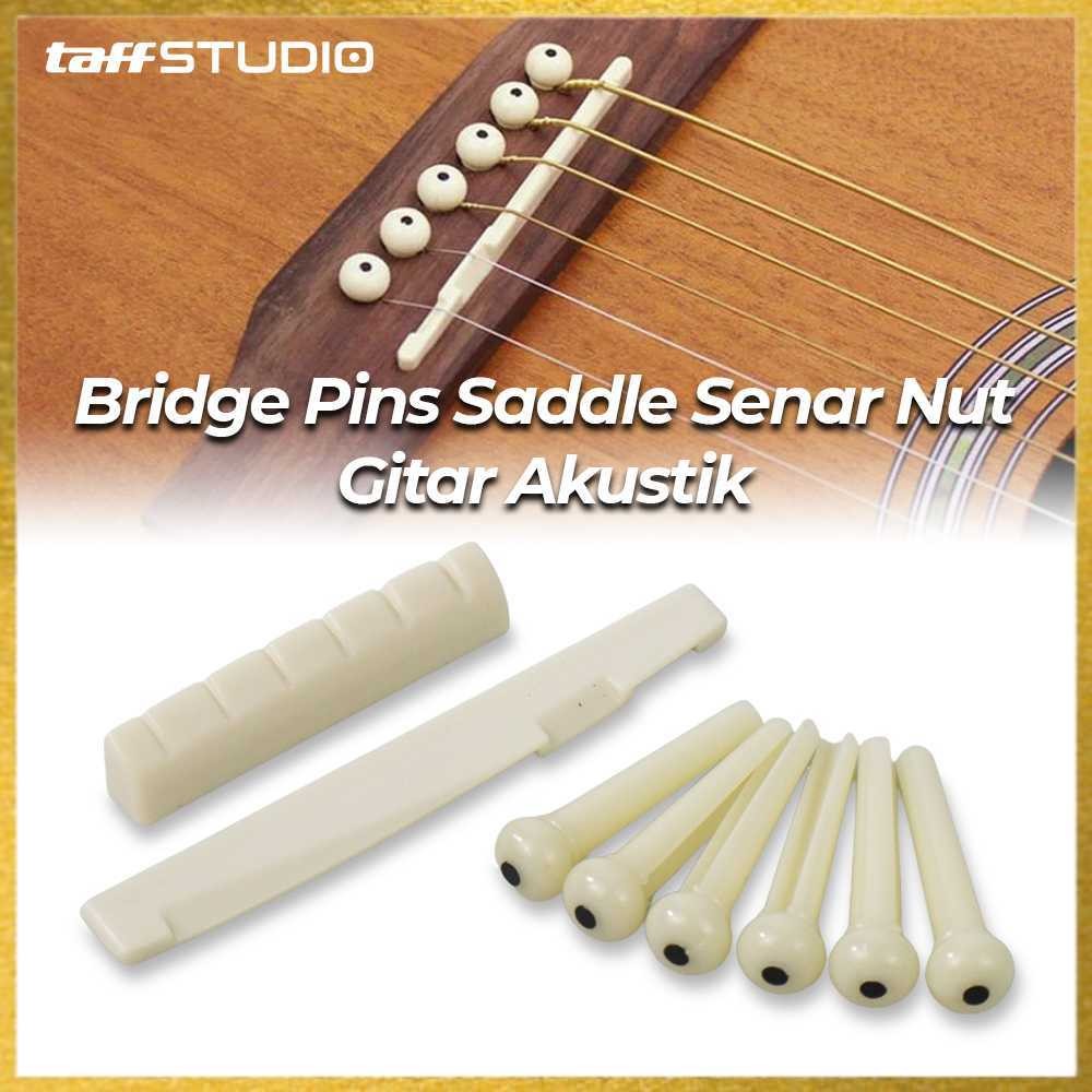 Jual TaffSTUDIO Bridge Pins Saddle Senar Nut Gitar Akustik - A009 ...