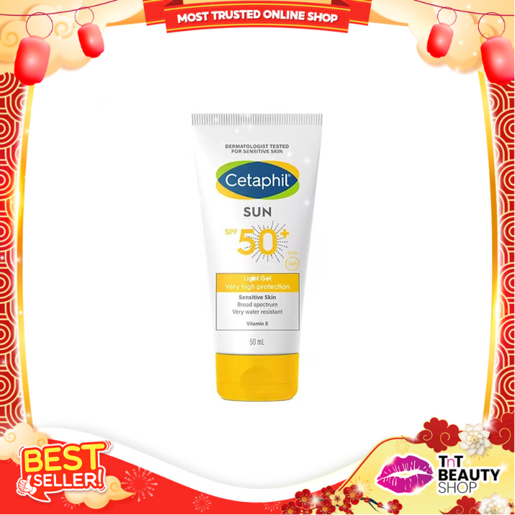Jual Cetaphil Hybrid Sunscreen SPF50+ Light Gel 50ml With Titanium ...