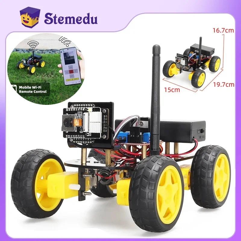 Jual 4wd Intelligent Robot Esp32 Camara Smart Car For Arduino Kit Full Version Esp32 Cam