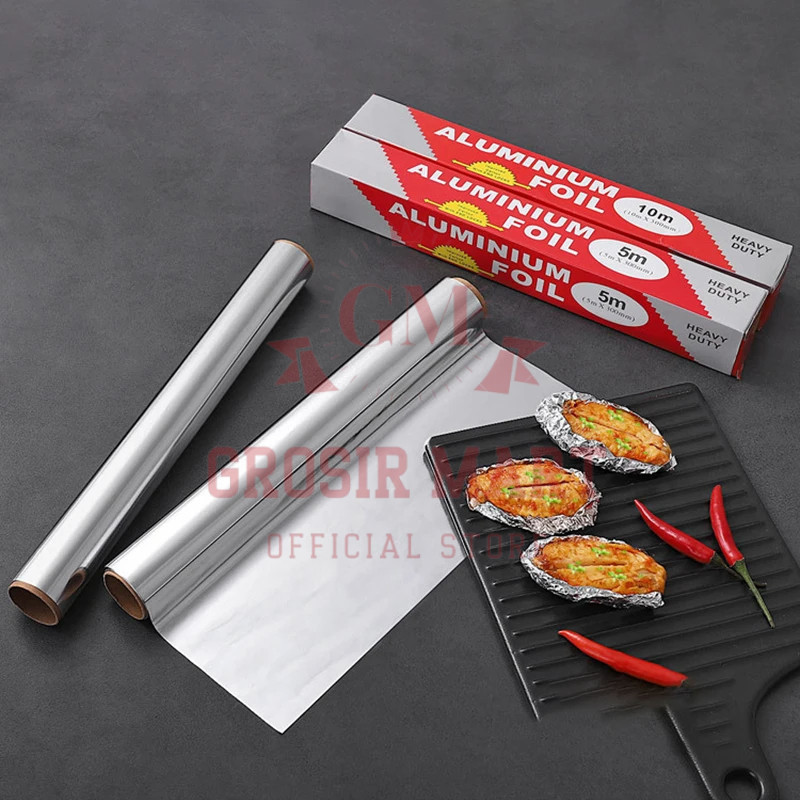 Jual GM Kertas Aluminium Foil Roll 5M 10M Kertas Panggang / Foil Wrap ...