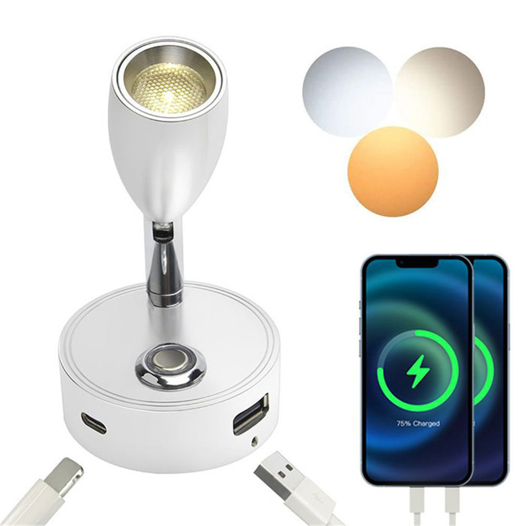 Jual Dual USB Charging Ports 12V LED Reading Light RV Touch Dimmable ...