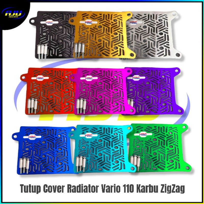Jual Tutup Cover Radiator Vario 110 Karbu Model Zigzag MV High Quality ...