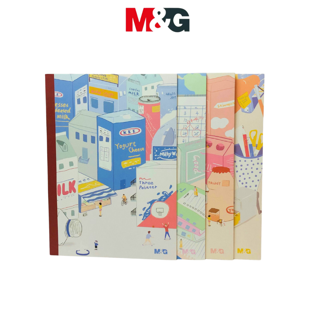 Jual Notebook A5 Grid & Bergaris M&G APNBC002 & APNBC001 Glue Book Buku ...