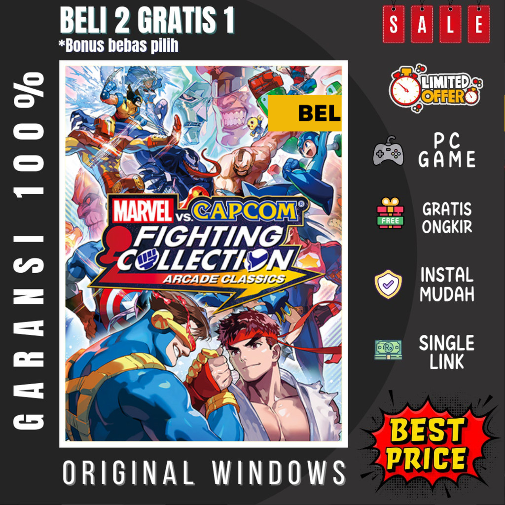 Jual MARVEL VS CAPCOM FIGHTING COLLECTION ARCADE CLASSICS - GAME PC - GAME LAPTOP - PC GAMES ...
