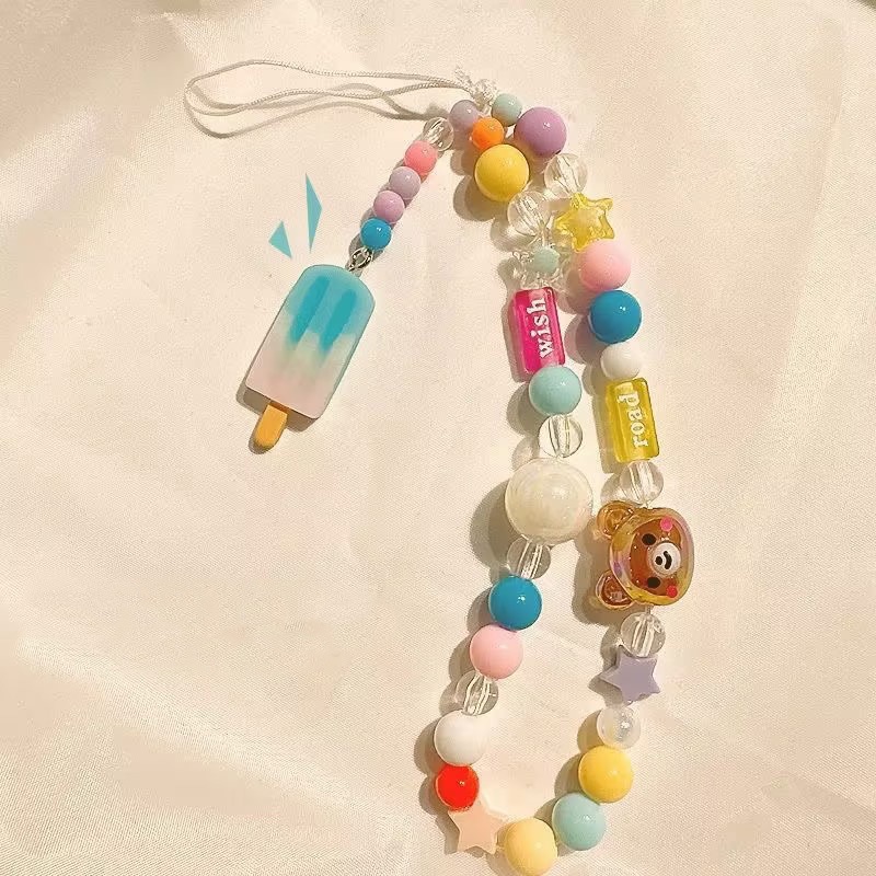 Jual Fashion Kartun Hewan Bunga Busur Manik Rantai Ponsel Akrilik ...