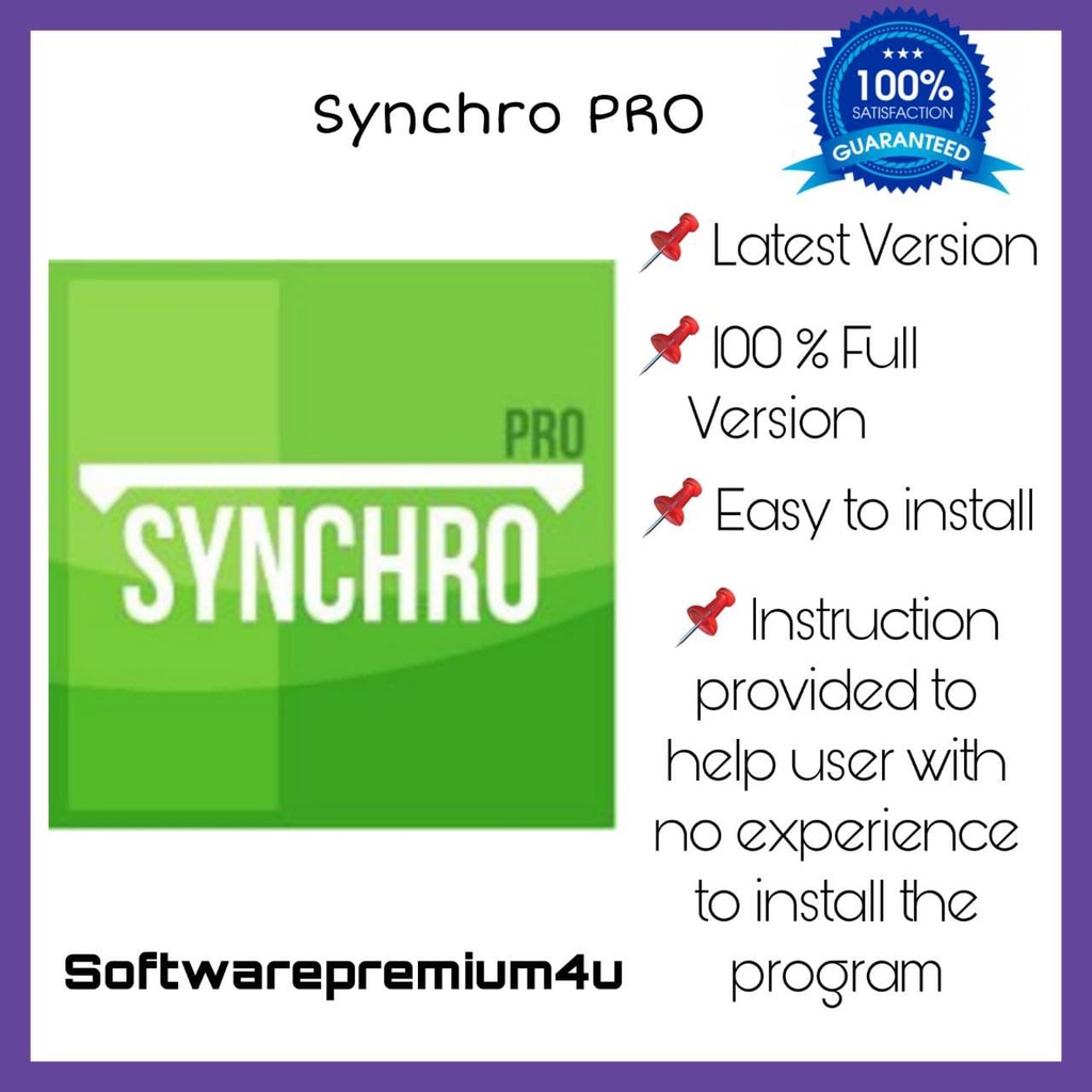 Jual Synchro Software Synchro PRO 2017 【Full Version】 | Shopee Indonesia