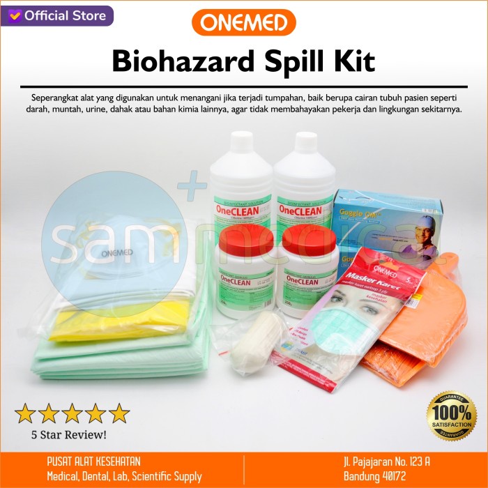 Jual OneMed Biohazard Spill Kit Box 1 Set - Spillkit Limbah Infeksius ...