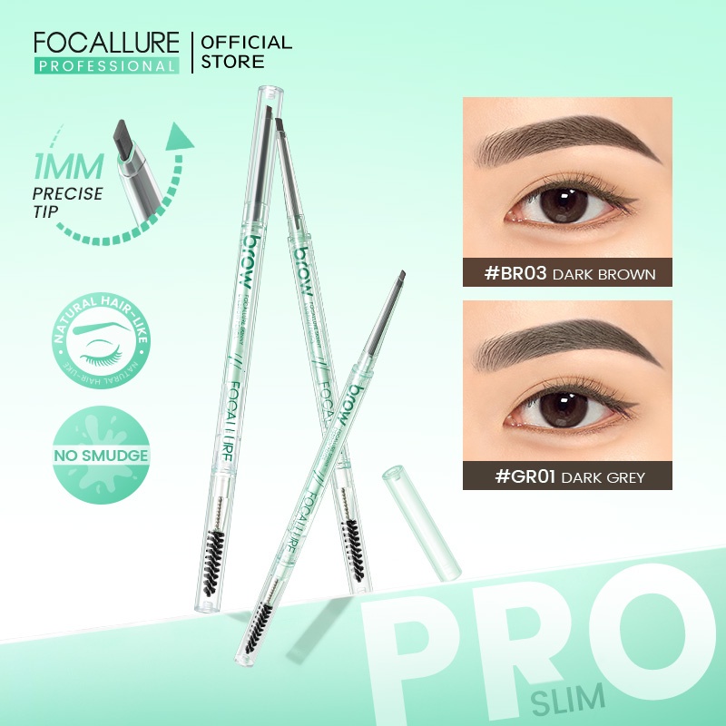 Jual FOCALLURE 1MM Ultra-fine Eyebrow Pencil High Pigment Eye Brow ...