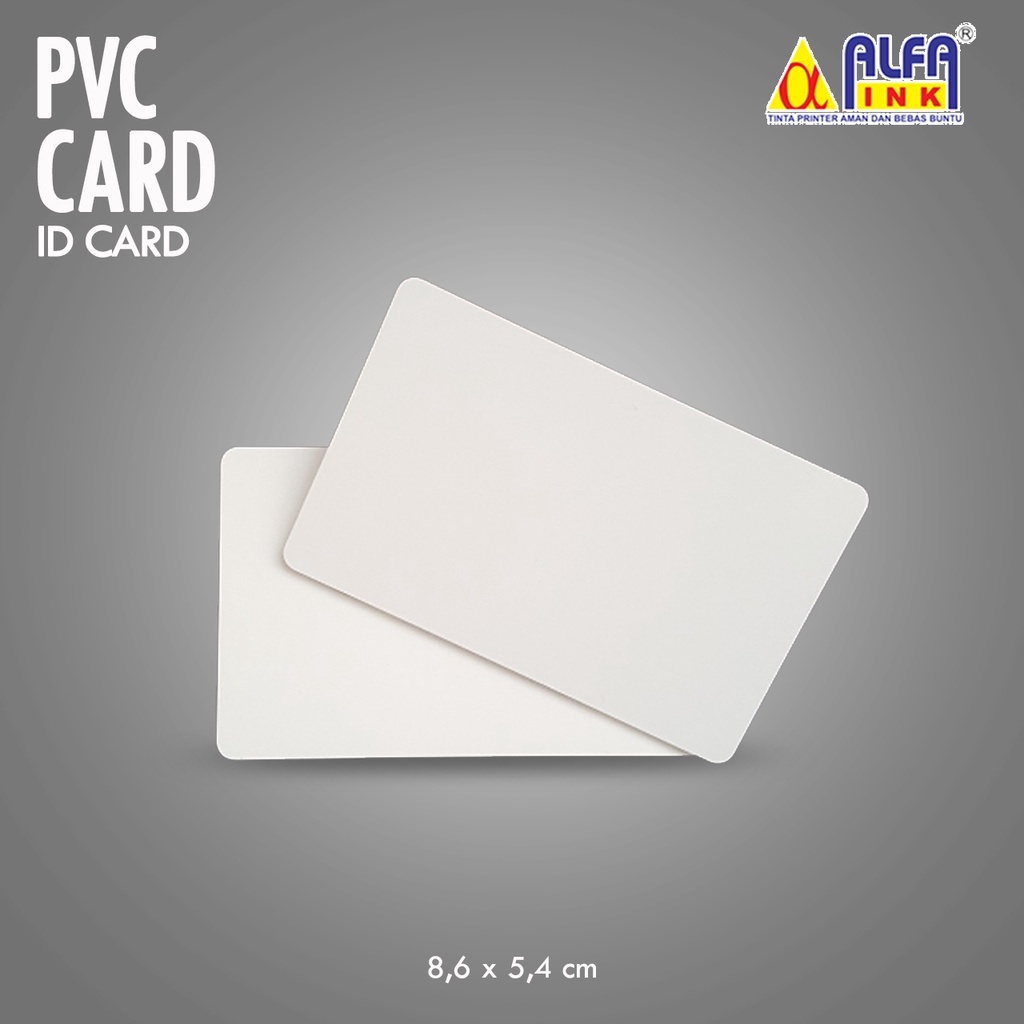 Jual Alfaink ''ALFAINK'' INJECT PVC ID Card White - SHESB | Shopee ...