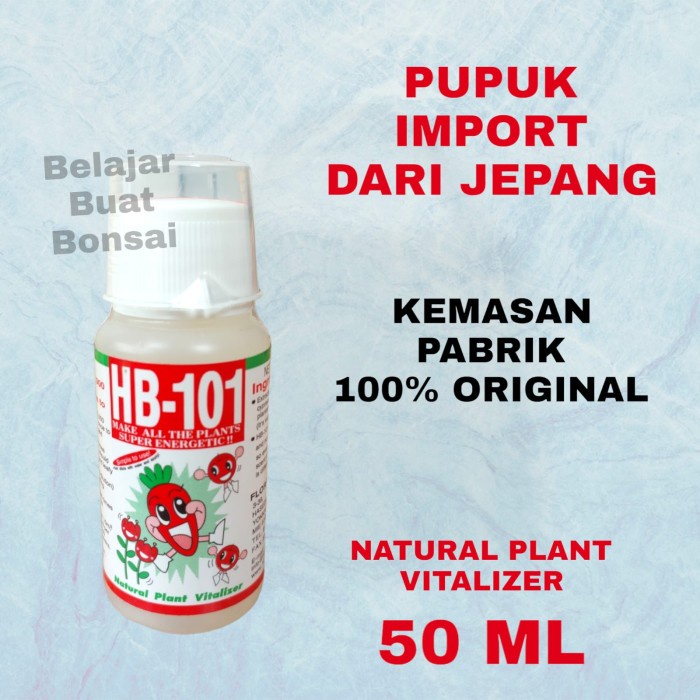 Jual Pupuk HB 101 Natural Plant Vitalizer Original Jepang 100ml / 50ml - 50ml | Shopee Indonesia